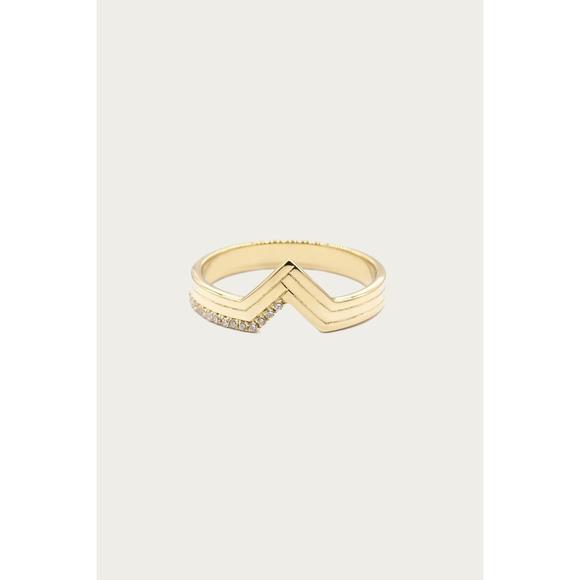 NATALIE MARIE | Jewelry | New Natalie Marie Diamond Chione Ring In Yellow Gold | Poshmark